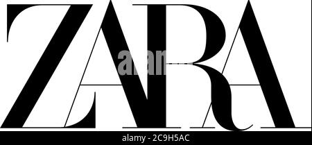 Zara fashion store Corporate logo signs in York City centre in June ...