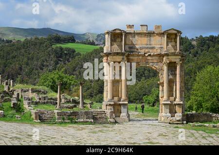 DJEMILA, ALGERIA formerly CUICUL, best preserved roman ruins in North ...