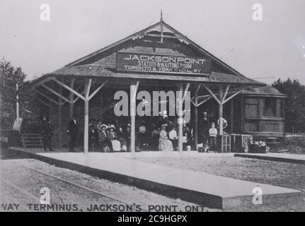 Jackson's Point Station of the Toronto and York Radial Railway Stock ...