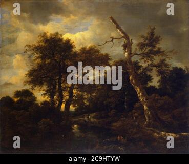 Jacob Van Ruisdael - Rivulet in a Forest Stock Photo - Alamy
