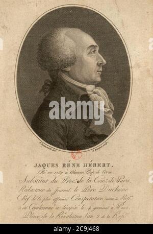 Hébert, Jacques René Stock Photo - Alamy