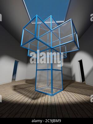 A tesseract is a 4-dimensional analogue of a cube, as a cube is a Stock ...