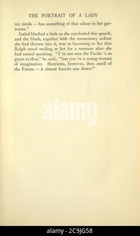 *James, The Portrait of a Lady* (vol. I, p. 131) is a literary work ...