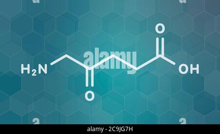 d-aminolevulinic acid (ALA) drug molecule. Used in diagnosis and ...
