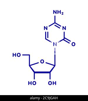 Azacitidine (5-azacytidine) myelodysplastic syndrome drug molecule ...