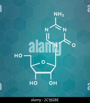 Azacitidine (5-azacytidine) myelodysplastic syndrome drug molecule ...