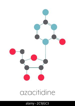 Azacitidine (5-azacytidine) myelodysplastic syndrome drug molecule ...