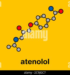 Atenolol hypertension or high blood pressure drug (beta blocker ...