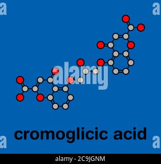 Cromoglicic acid (cromolyn, cromoglycate) asthma and allergy drug ...