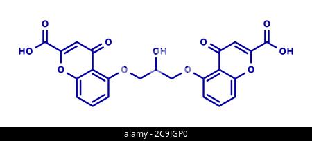 Cromoglicic acid (cromolyn, cromoglycate) asthma and allergy drug ...