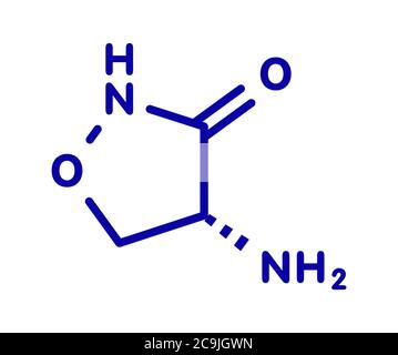 Cycloserine (D-cycloserine) tuberculosis drug, chemical structure Stock ...