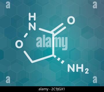 Cycloserine (D-cycloserine) tuberculosis drug, chemical structure Stock ...