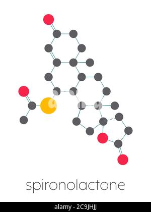Spironolactone diuretic, antihypertensive and antiandrogen drug ...