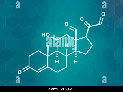 Aldosterone mineralocorticoid hormone, produced by the adrenal gland ...