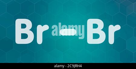 Bromine molecule Br2 Stock Photo - Alamy
