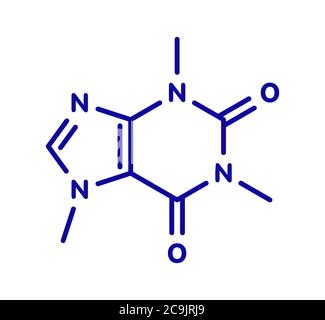 Xanthine, chemical formula and skeletal structure. Xanthic acid, a ...