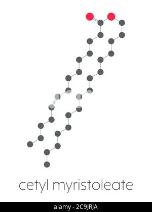 Cetyl myristoleate food supplement molecule. Cetylated fatty acid that ...