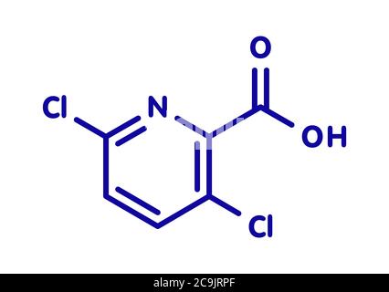 Clopyralid herbicide molecule Stock Photo - Alamy