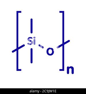 Silicone oil (polydimethylsiloxane, PDMS) silicone polymer, chemical ...