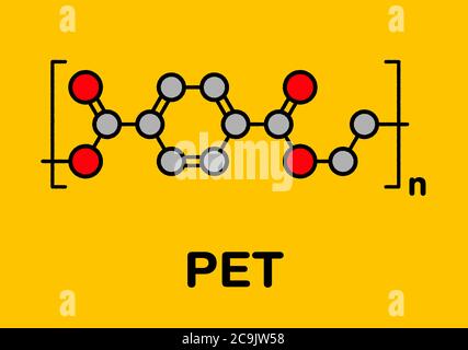 Chemical structure of terephthalic acid, polyester (PET, polyethylene ...