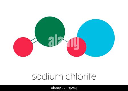 Sodium chlorite, chemical structure. Skeletal formula Stock Photo - Alamy