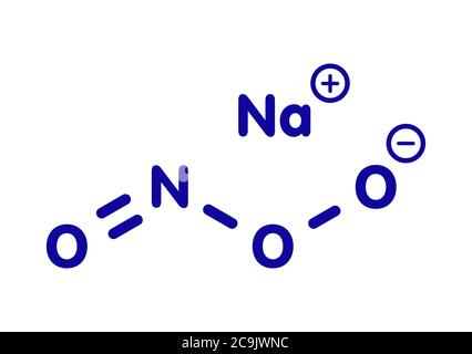 Peroxynitrite (sodium) reactive nitrogen species molecule. Formed by ...