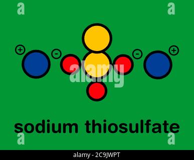 Sodium cyanide, chemical structure. Stylized skeletal formula (chemical ...