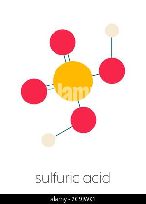 Molecular model of Sulphuric Acid Stock Photo - Alamy
