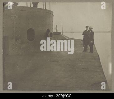 James River, Va. Deck and turret of U.S.S. Monitor, Civil War ...