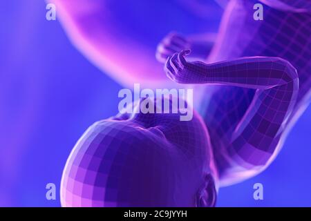 Human foetus at week 39, illustration Stock Photo - Alamy