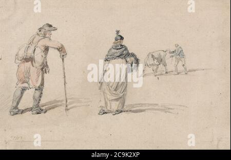 Studies of Figures by James Ward Stock Photo - Alamy