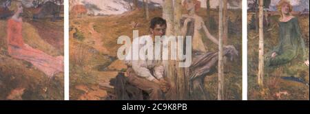 Jan Preisler tryptich Jaro 1900 Stock Photo - Alamy