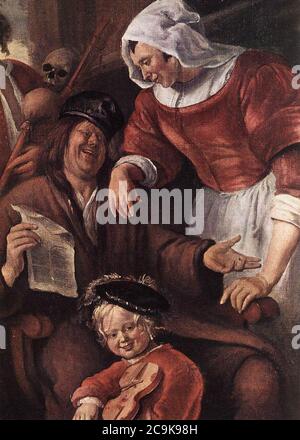Jan Steen - A Merry Party (detail) - WGA21751 Stock Photo - Alamy