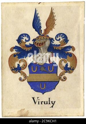 Wapen van het geslacht Viruly by Jan Wilhelmus de Bruyn Stock Photo - Alamy