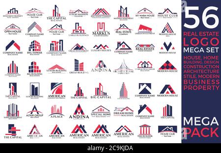 Mega Set and Big Group, Real Estate, Building and Construction Logo ...