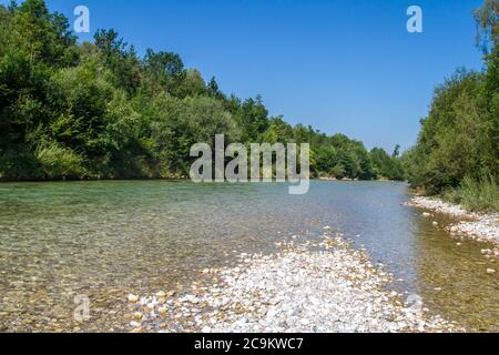 Alm river in Vorchdorf, Upper Austria Stock Photo - Alamy