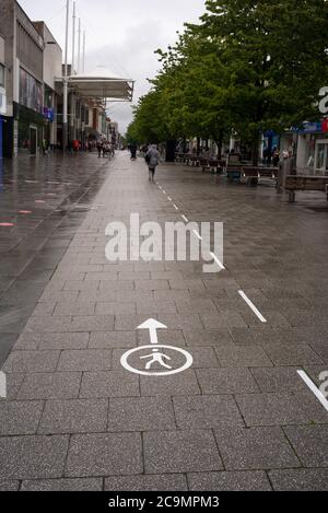 Covid shopping street Stock Photo - Alamy