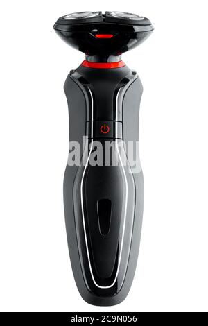 New black electric razor close up isolated on white background Stock ...