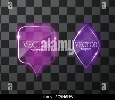 Glass vector button plane. Easy editable background Stock Vector Image ...