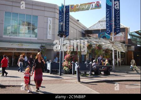 UK, Wales, Swansea, Quadrant shopping centre, Indoor Market locally ...