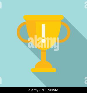 Gold cup innovation icon. Flat illustration of gold cup innovation ...