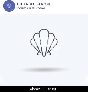 Shell Simple vector icon. Illustration symbol design template for web ...