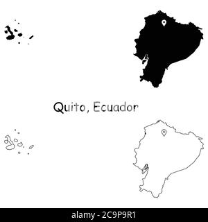 Quito vector map. Detailed map of Quito city administrative area ...
