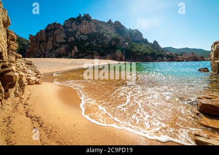 Li Cossi beach in Costa Paradiso in Sardinia island, Italy. Perfect ...