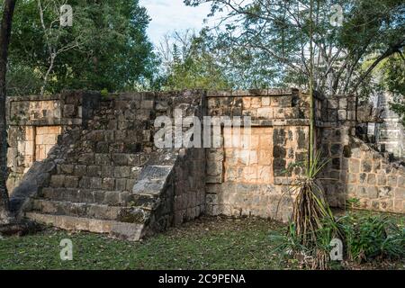 Great platform, Mayan Ruins in Tulum, Riviera Maya, Yucatan, Caribbean ...