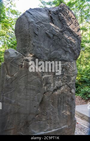 The Bearded Man, Stela 3, from the Olmec ruins of La Venta. Preclassic ...