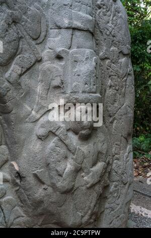 Stela of the King, Stela 2, from the Olmec ruins of La Venta ...
