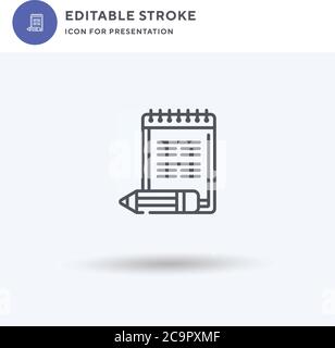 Script development concept icon. Video pre production idea thin line ...