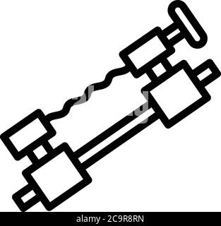 smithing blacksmith metal line icon vector illustration Stock Vector ...