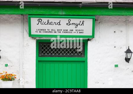 Entrance of a bar, The Atlantic Bar, Kenmare, County Kerry, Republic of ...